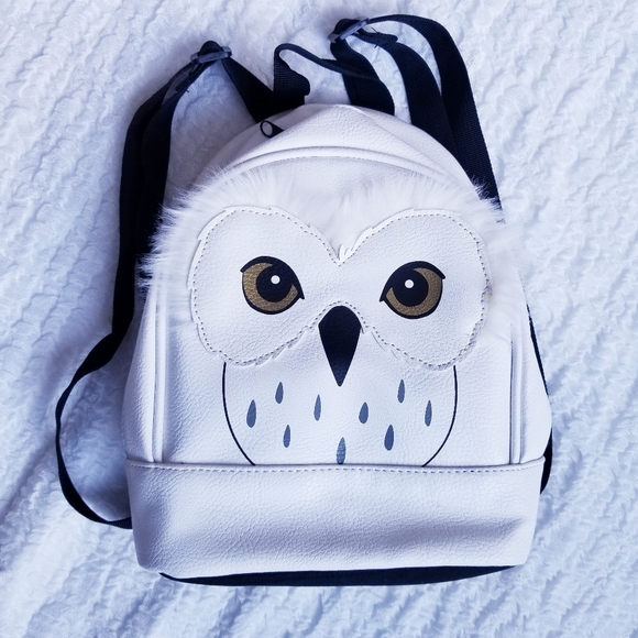 Warner Bros. | Bags | Harry Potter Hedwig Owl Mini Backpack Faux ...